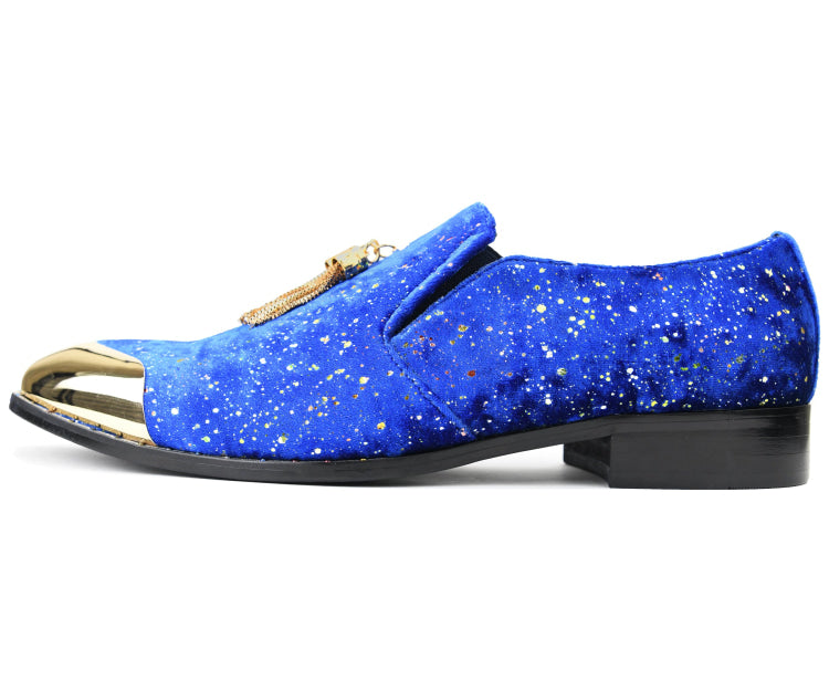 Royal Fashion Loafers | Gold Tassel and Toe | Chaz by Amali – Amali Shoes