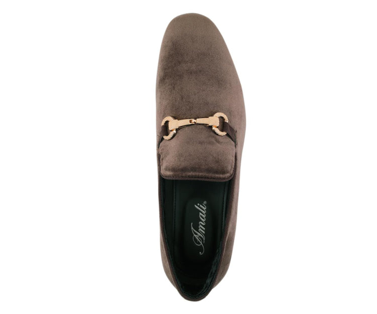 Brown Horsebit Loafers | Plush Velvet | Harrison by Amali – Amali Shoes